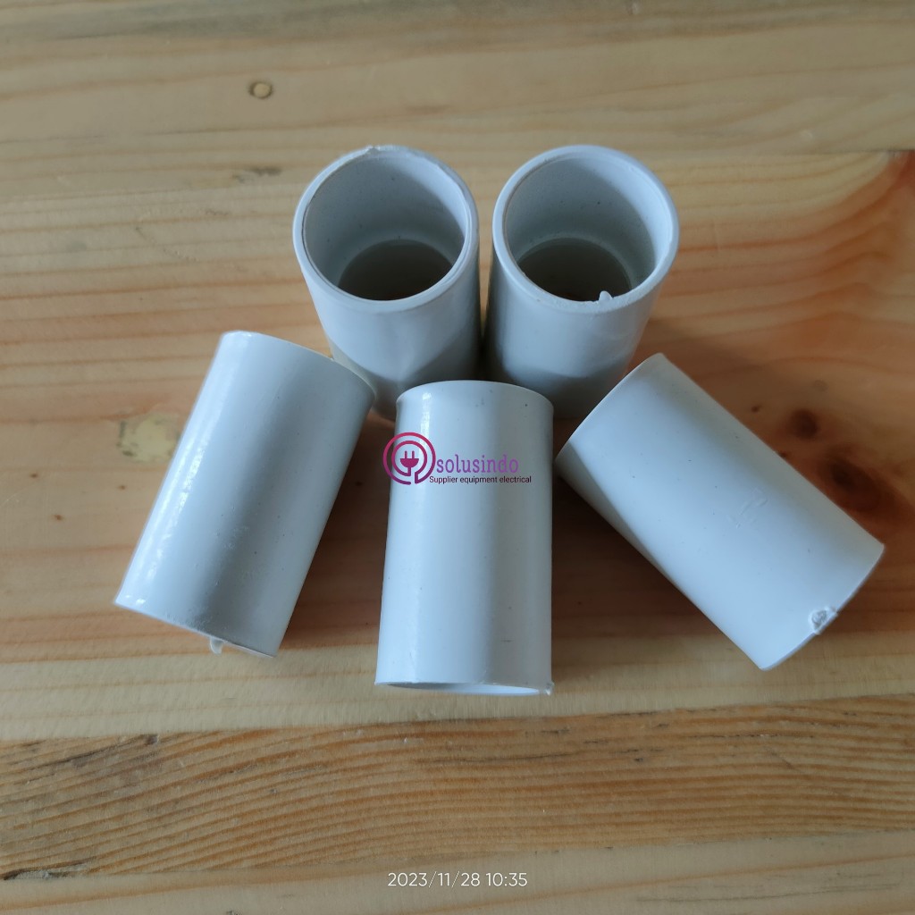 Jual join sok pipa pvc 20mm per satu pcs | Shopee Indonesia