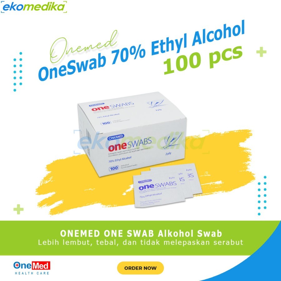 Jual Alkohol Swab ONE SWAB/ tisu alkohol / Kapas alkohol One Swab isi ...