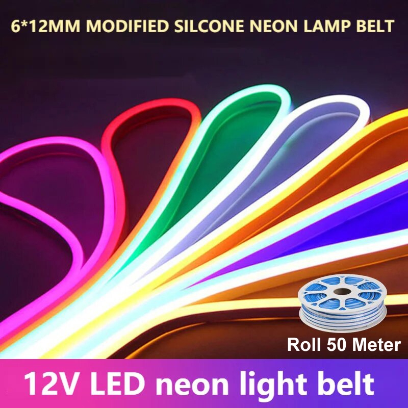 Jual Lampu LED Flex 12V DC Hiasan Nama Flexible LED Strip Selang Neon ...
