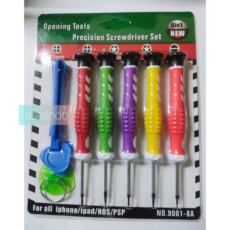Jual OBENG SET SCREWDRIVER 90001-8A/KC8222/OBENG SET HP REPARASI TOOLS ...