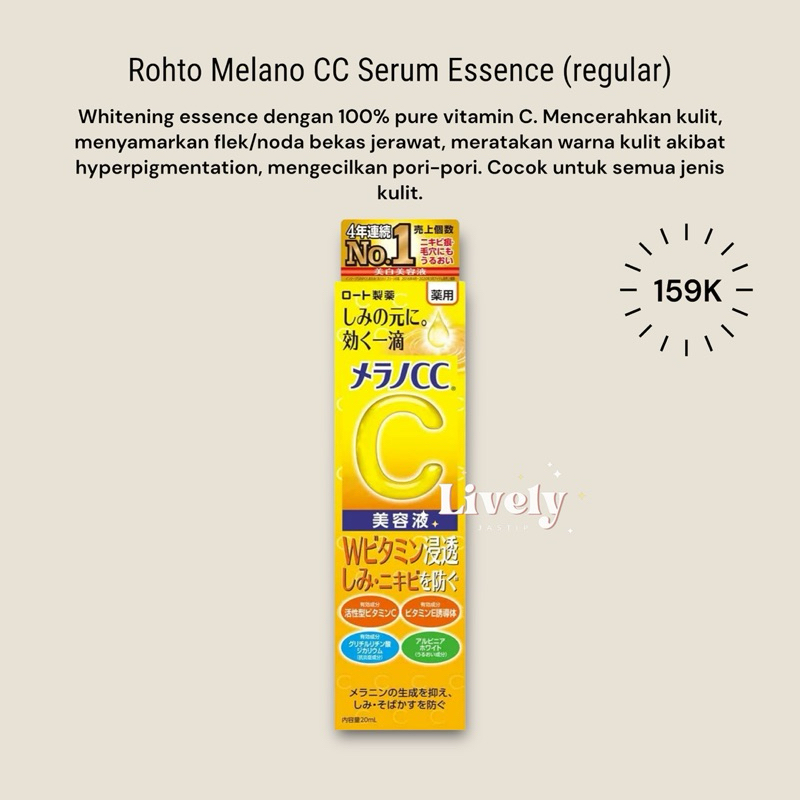 Jual Rohto Melano Cc Serum Anti Spot Essence Shopee Indonesia