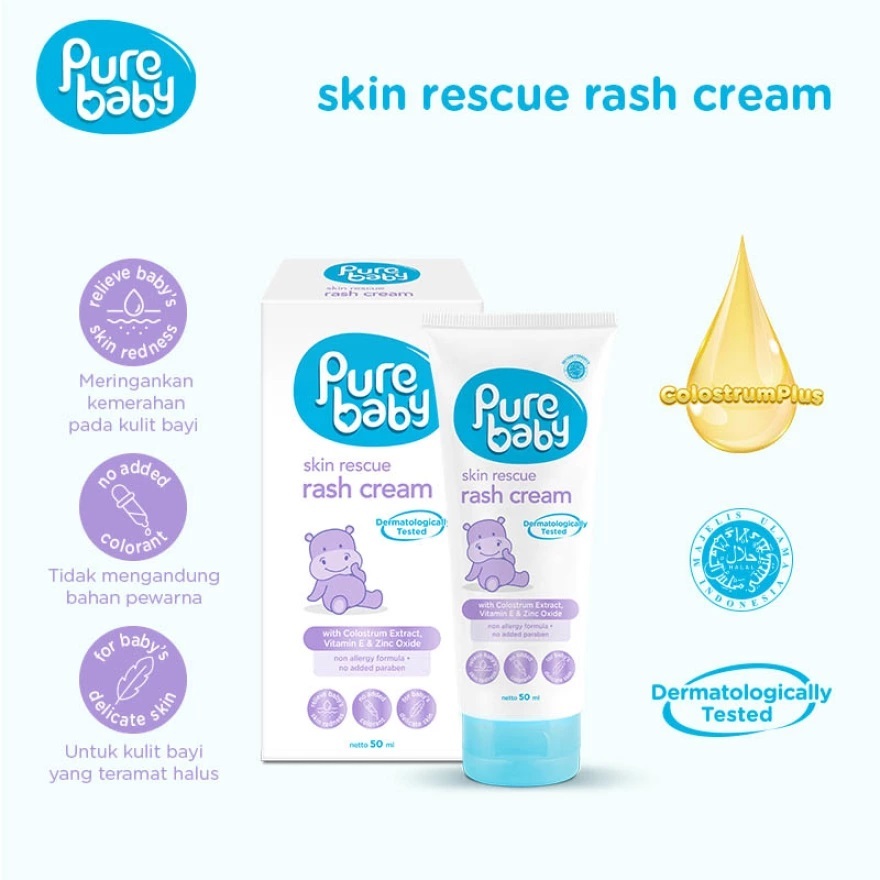 Jual Pure Baby Skin Rescue Rash Cream Tube 50ml - Krim Untuk Kulit Ruam Iritasi Pada Bayi ...