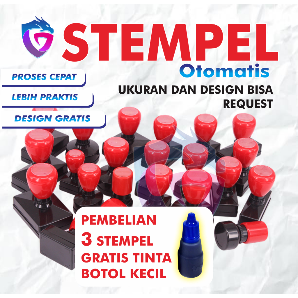 Jual STEMPEL WARNA / stempel otomatis / cap dokument / stamp color ...