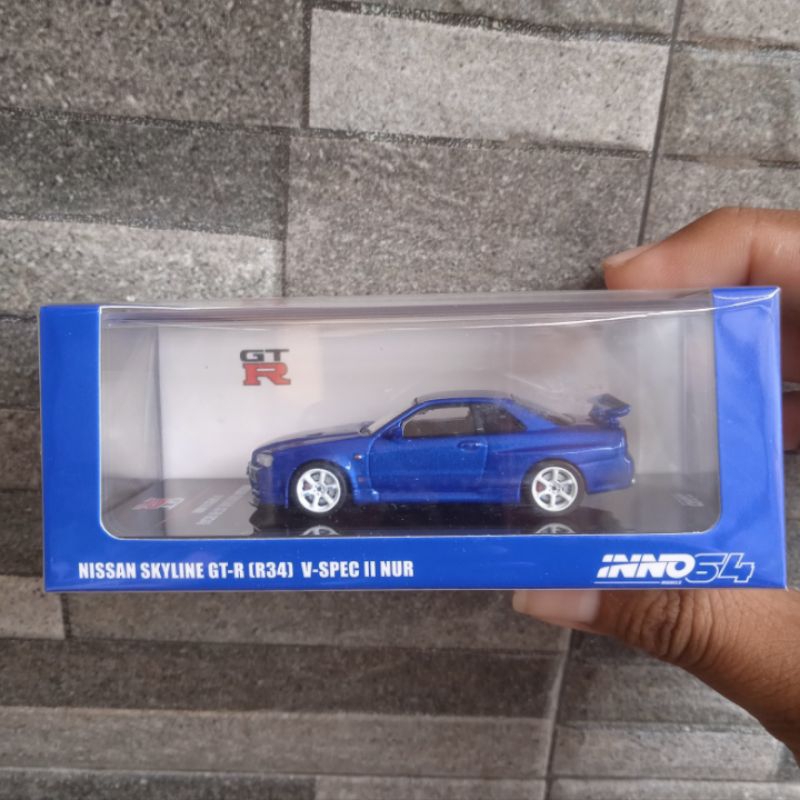 Jual inno 64 inno64 Nissan skyline GT R GTR R34 V Spec II Nur biru ...