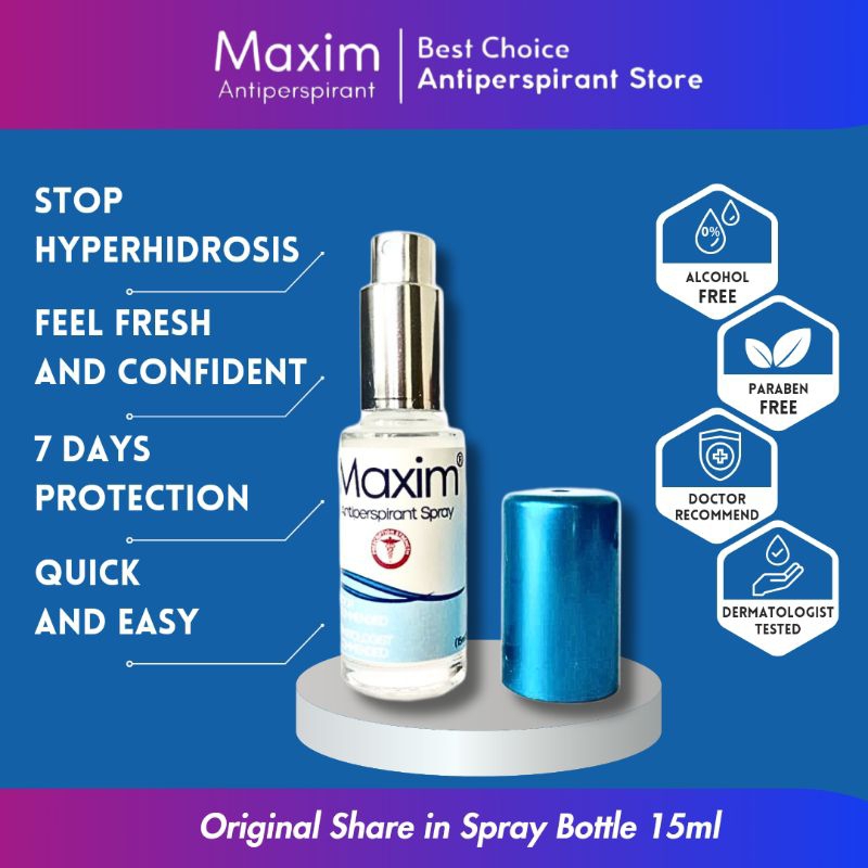 Jual Maxim Antiperspirant Spray Deodorant (15 ml) | Antiperspirant ...