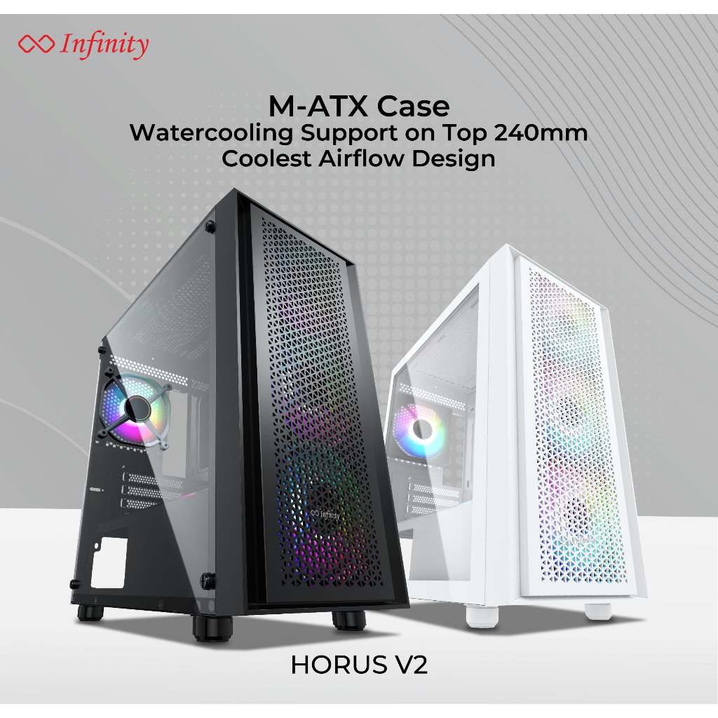 Jual Casing Infinity Horus V2 - mATX Gaming Case | Shopee Indonesia