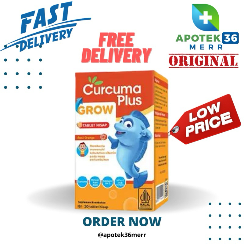 Jual CURCUMA PLUS GO TALZ GROW 20 tablet hisap KEMASAN BARU | Shopee ...