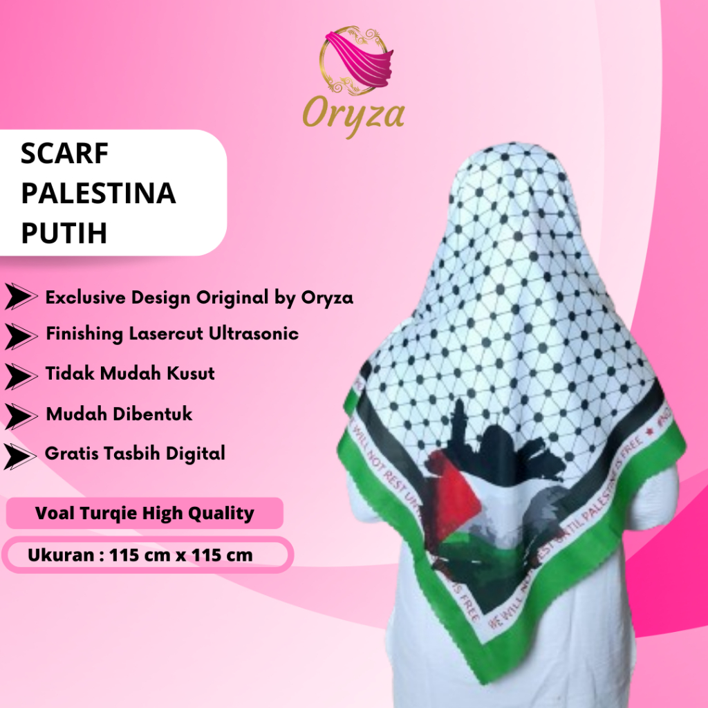 Jual Scarf Palestina by Oryza Putih | Shopee Indonesia