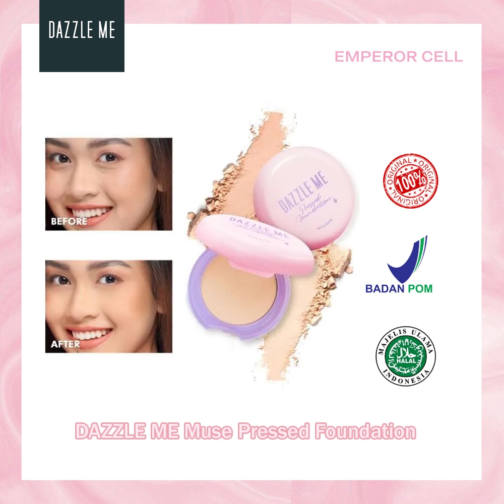 Jual DAZZLE ME Muse Pressed Foundation | Blurring Matte Compact Powder ...