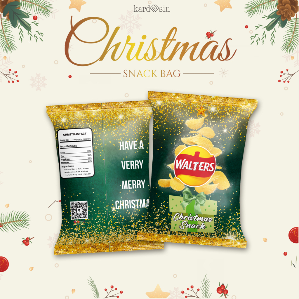 Jual [CHRISTMAS] SNACK BAG POUCH NATAL MERRY CHRISTMAS TREE SANTA CLAUS ...