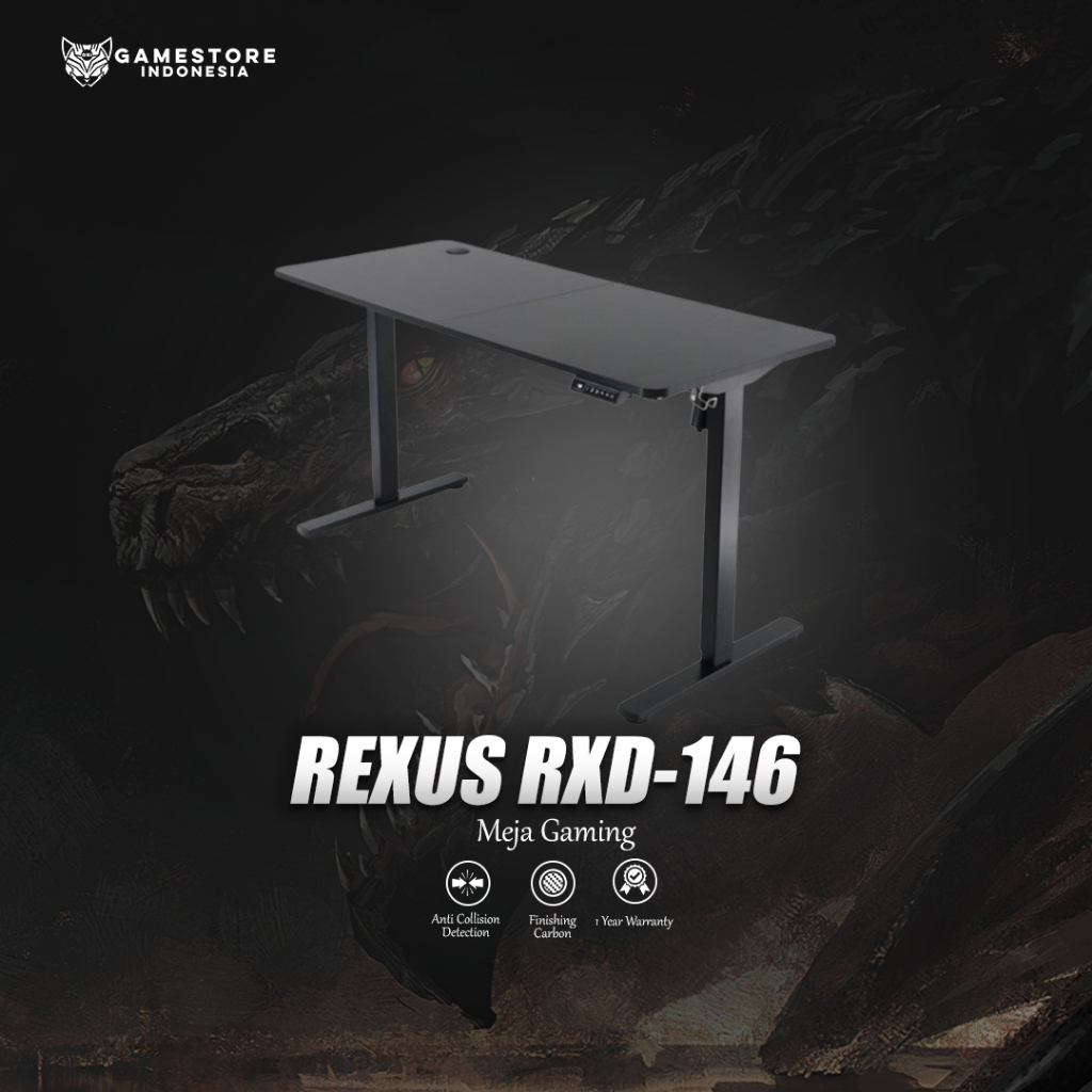 Jual Rexus Standing Desk Meja Electric Rise RXD-146 Meja Gaming ...