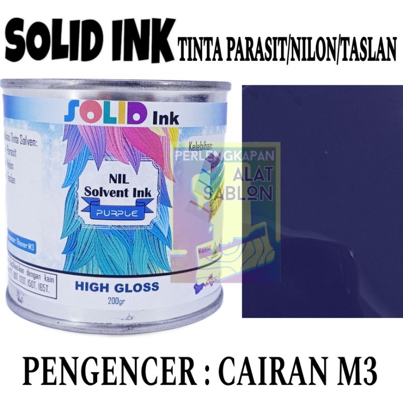 Jual TINTA SABLON NILON TASLAN PARASIT PURPLE 200GR | Shopee Indonesia