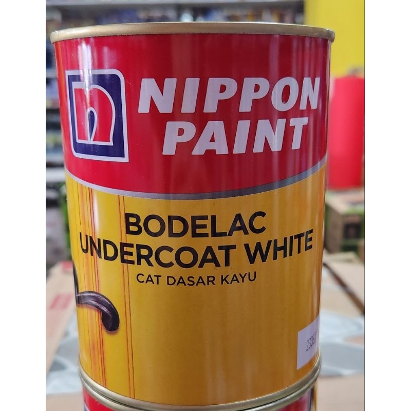 Jual BODELAC UNDERCOAT WHITE 1KG/ CAT DASAR KAYU & BESI / MENI BESI & KAYU 1KG | Shopee Indonesia