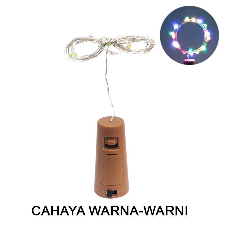 Jual EELIC LAU-TB1M Lampu led tumblr kawat tembaga penutup botol 1 ...