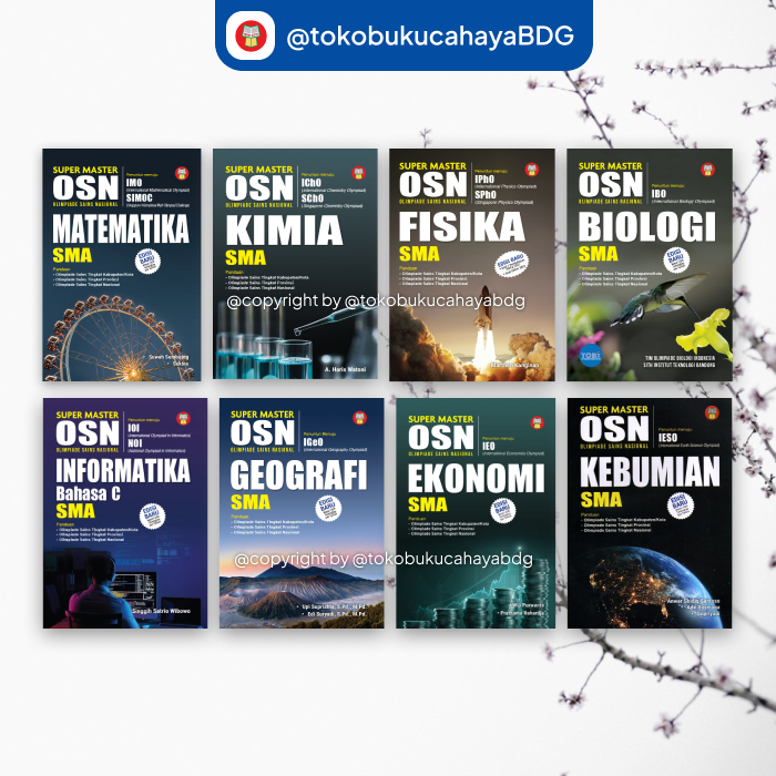 Jual Super Master OSN Olimpiade Sains Nasional SMA Matematika Kimia Fisika Biologi Geografi ...
