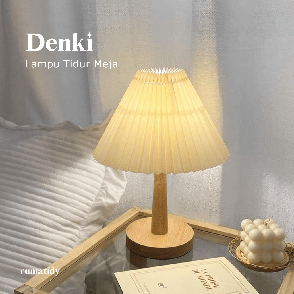 Jual 【RUMATIDY】DENKI Lampu Tidur Estetik Lampu Meja Samping Tempat ...