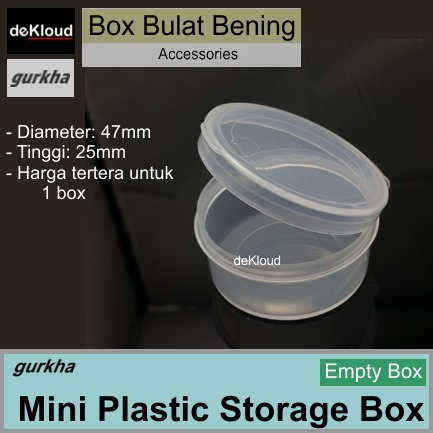 Jual Mini Plastic Storage Box | Bulat | kotak plastik kecil | Shopee ...