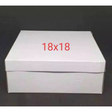 Jual Dus Putih Polos 18x18 / box nasi | Shopee Indonesia