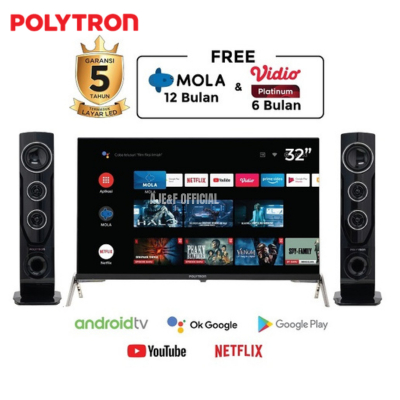 Jual TV POLYTRON PLD 32TAG5959 FULL HD ANDROID SPEAKER TOWER TV LED 32 INCH | Shopee Indonesia