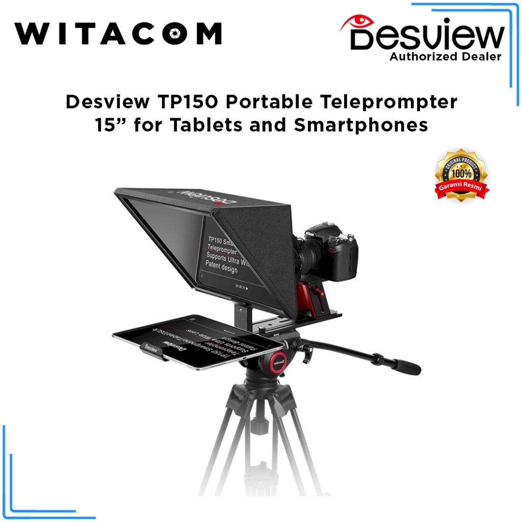Jual Desview TP150 Portable Teleprompter for 15inch Tablets and Smartphones | Shopee Indonesia