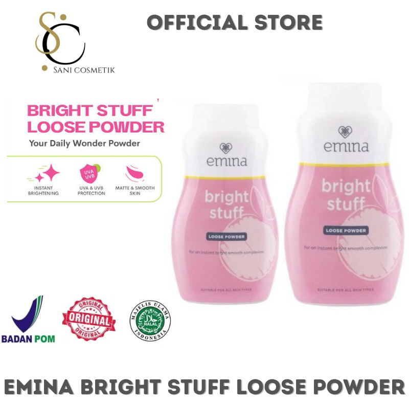 Jual Emina Bright Stuff Loose Powder 55 gr | Shopee Indonesia