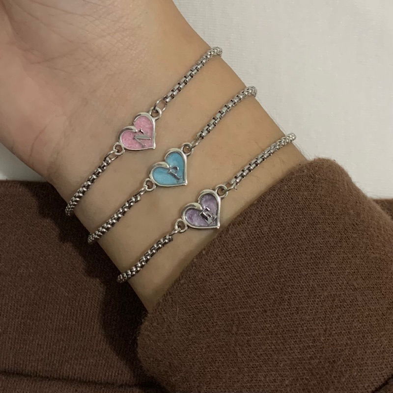 Jual IVY INITIAL BRACELET / Gelang initial huruf custom gelang serut ...