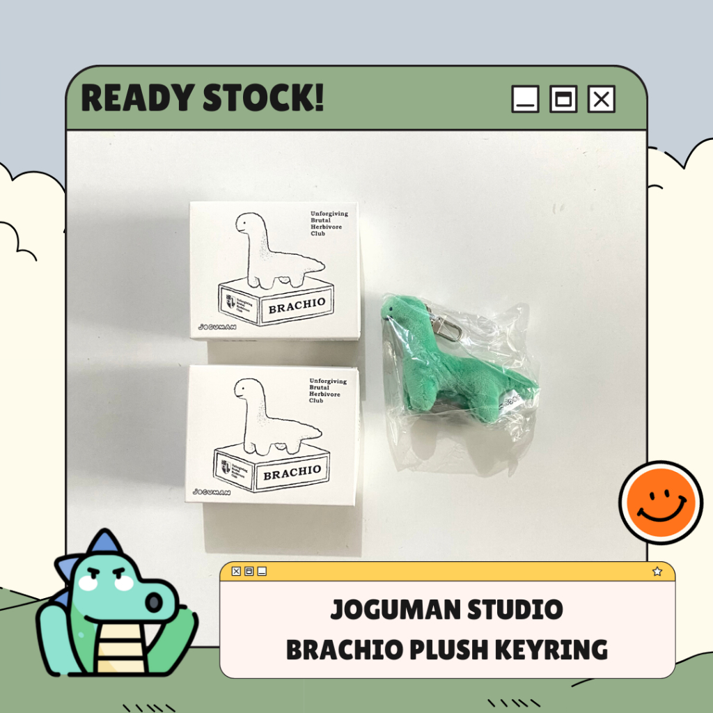 Jual [READY STOCK] Joguman Studio - Brachio Plush Keyring Keychain ...