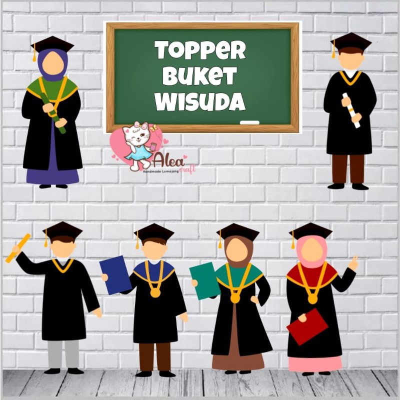 Jual Topper wisuda / Topper buket wisuda kelulusan graduation | Shopee ...