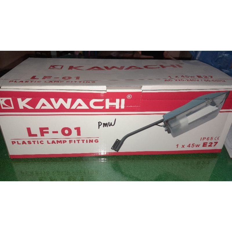 Jual Kap Lampu Jalan PJU E27 IP65 45WATT PLUS TIANG LF-01 KAWACHI | Shopee Indonesia