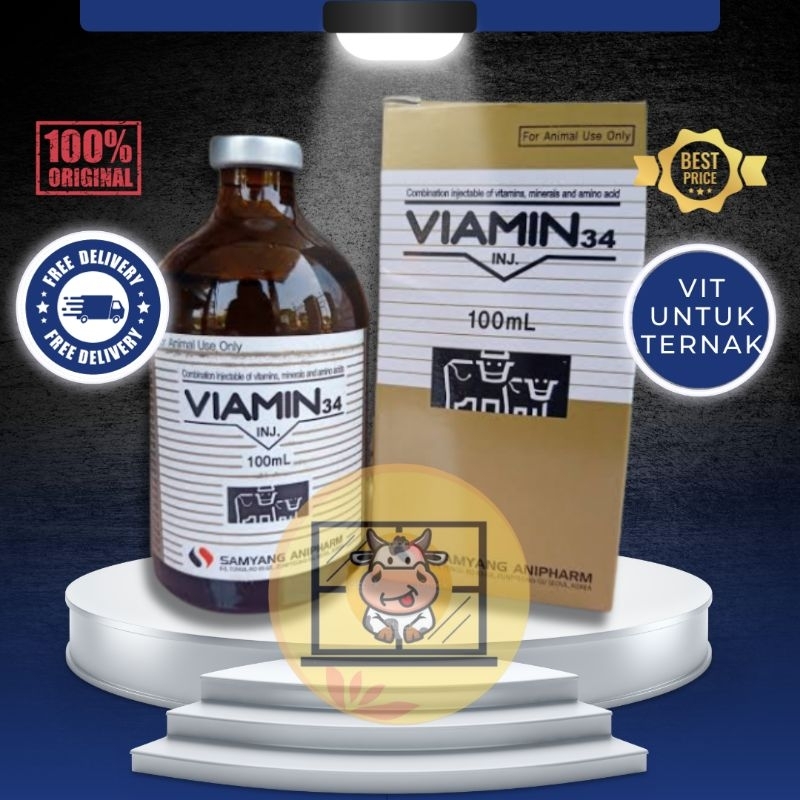 Jual VIAMIN 100 ML - Vitamin Asam Amino Pelengkap Untuk Pemulihan Ternak | Shopee Indonesia