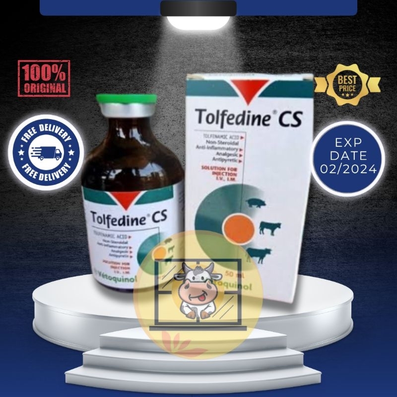 Jual TOLFEDINE CS 50 ML Pereda Nyeri Dan Anti Radang Hewan | Shopee ...