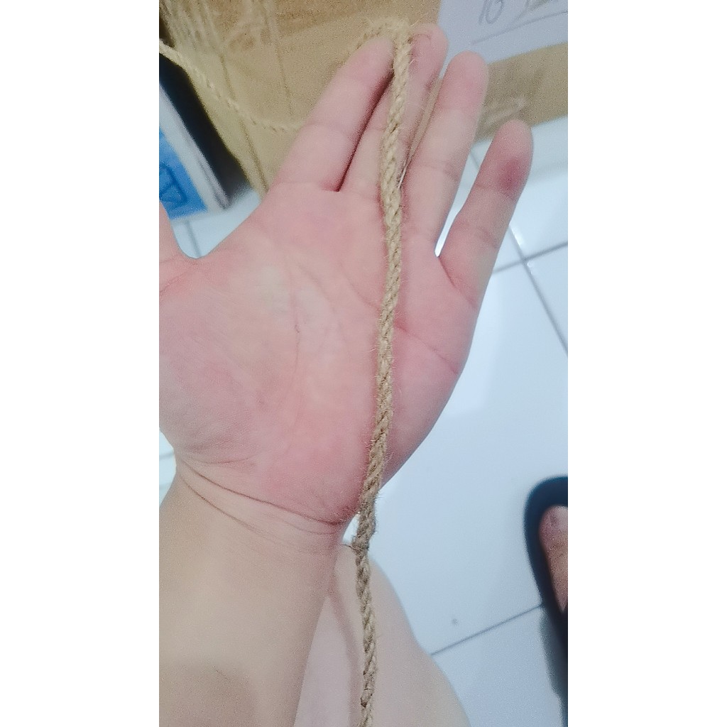 Jual Tali goni 4mm 6mm 8mm 10mm【Harga per meter】Tali rami Natural ...
