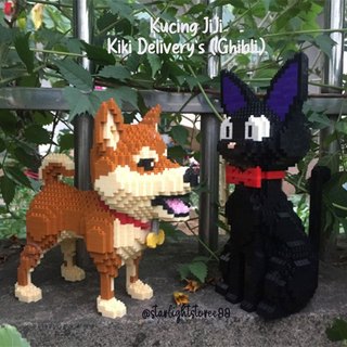 Jual [STR88] Nano Bricks Kucing Jiji Black Cat Kiki's Delivery Service ...