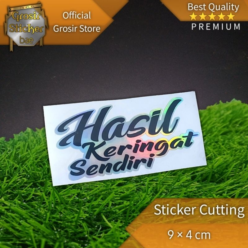 Jual Sticker hasil keringat sendiri cutting stiker hologram motor viral ...