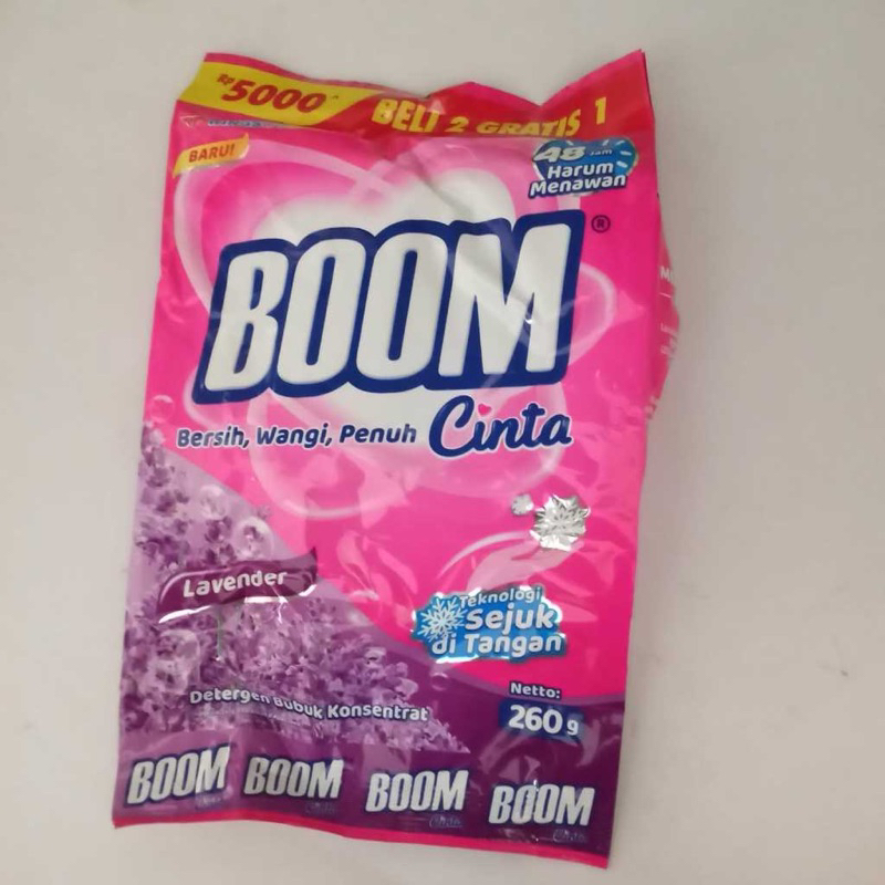 Jual BOOM CINTA DETERGENT 260G BELI 2 BONUS 1 (3pcs) | Shopee Indonesia