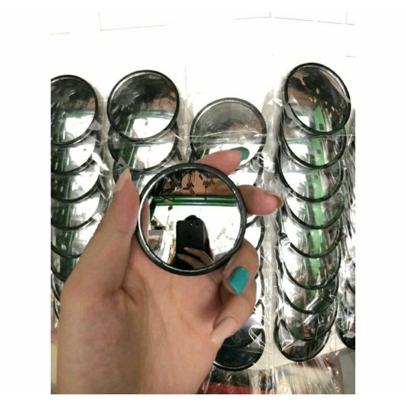 Jual Spion Bulat kaca Cembung mini bulat spion tempel universal motor ...