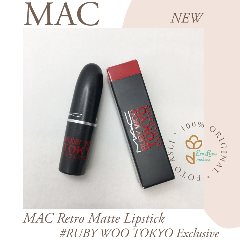 Jual MAC Retro Matte Lipstick RUBY WOO TOKYO Exclusive (NEW with BOX ...