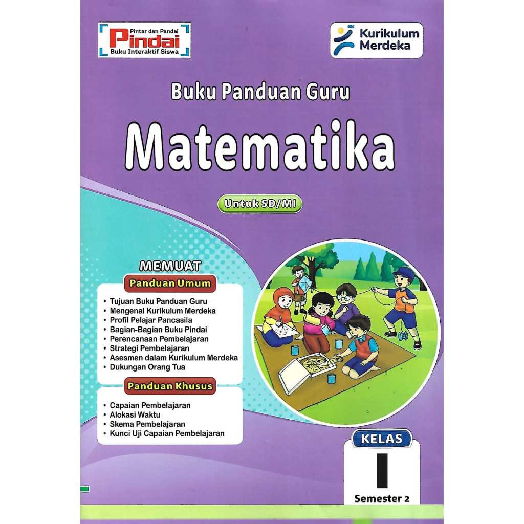 Jual Buku Panduan Guru Matematika Kelas 1 SD/MI Semester 2 Kurikulum Merdeka | Shopee Indonesia