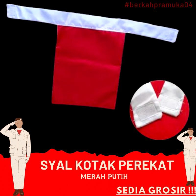 Jual Scraft Paskibra / Syal Paskibra Kotak Merah Putih / Syal Upacara ...