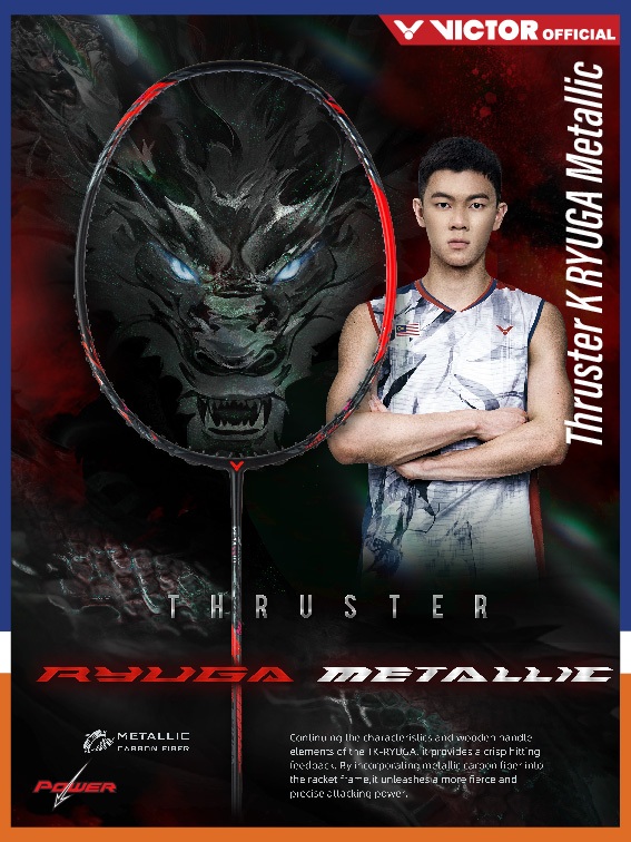 Jual Raket Badminton VICTOR Thruster K Ryuga Metallic Tk Ryuga Metalic ...