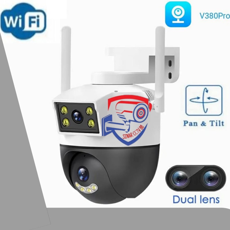 Jual PRZ IPCam Dual Lens Outdoor Waterproof V380pro Auto Alarm/Tracking | Shopee Indonesia