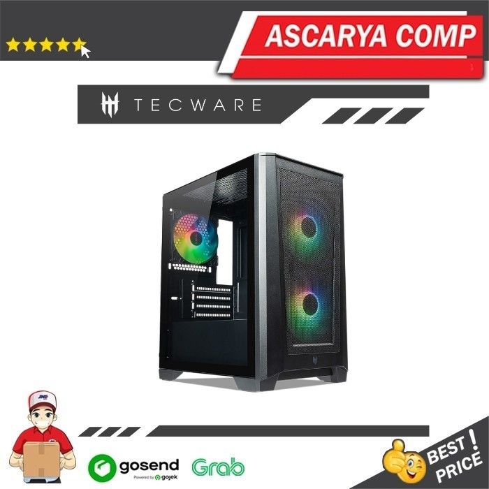 Jual TECWARE EDGE M2 PRO - High Airflow Gaming mATX Case / Casing PC ...