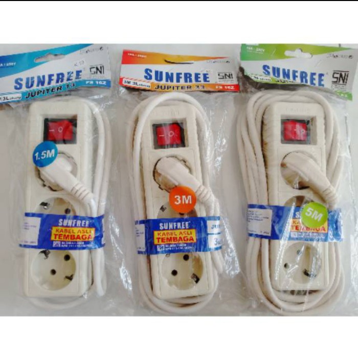Jual STOP KONTAK 2,3,4,5 LUBANG PANJANG 1,5M - 3M - 5M + KABEL / STOP KONTAK KABEL | Shopee ...