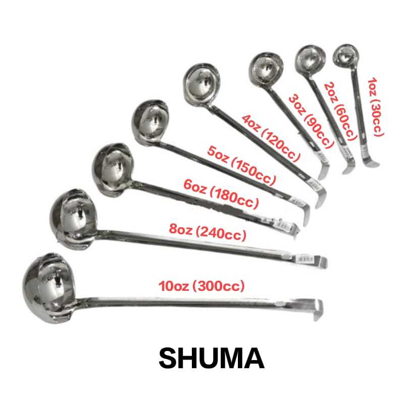 Jual SHUMA SENDOK SOUP - SOUP LADLE W/BEND HOOK 1oz s/d 10oz | Shopee ...