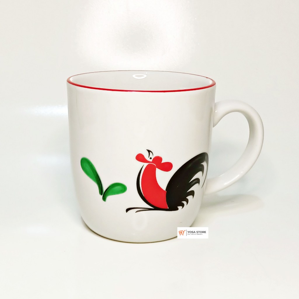 Jual Mug Gelas Keramik Ayam Jago Mug Kopi - Tanpa Tutup | Shopee Indonesia