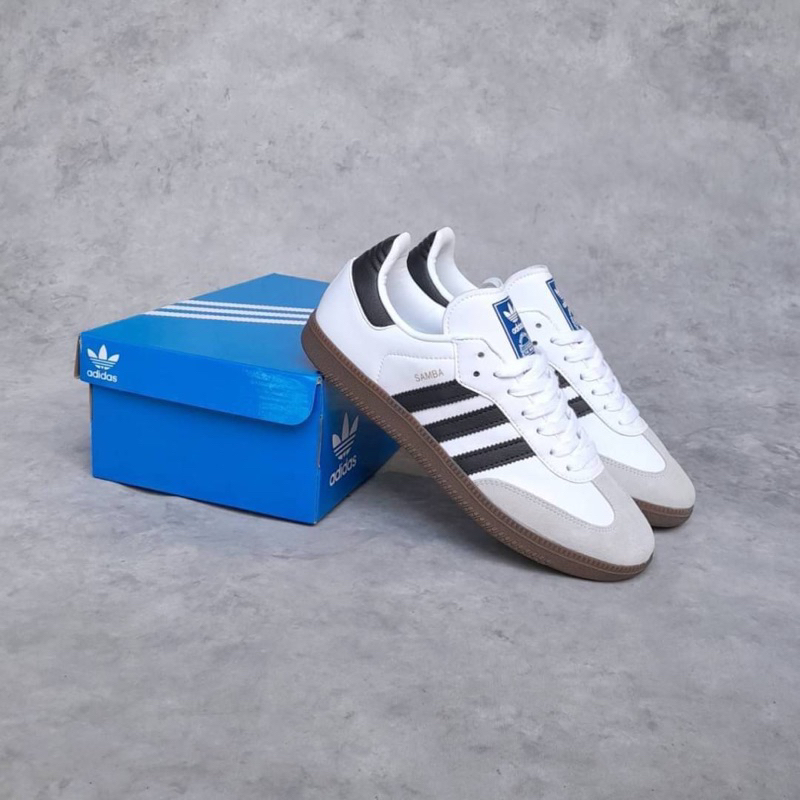 Jual ADIDAS SAMBA OG WHITE BLACK GUM BNIB 100% | Shopee Indonesia