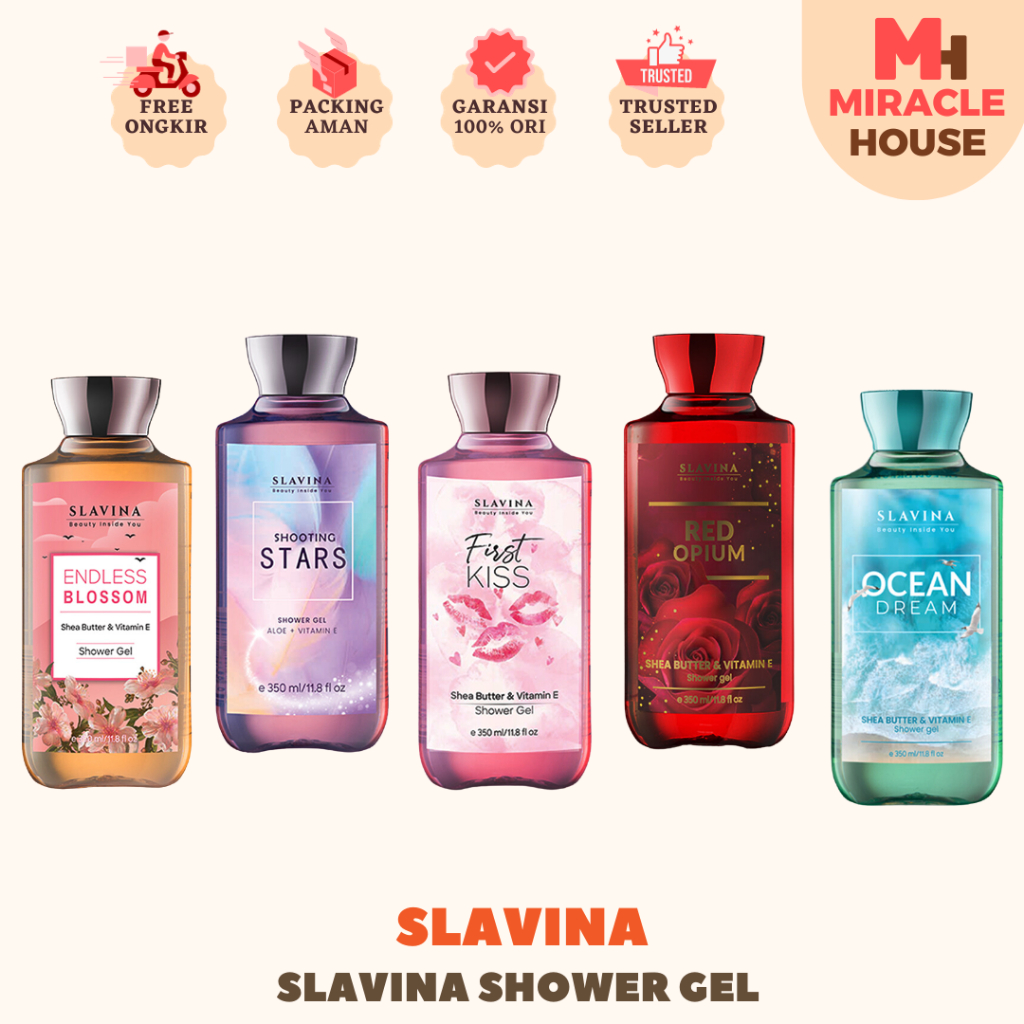 Jual SLAVINA SHOWER GEL BODY WASH BODY LOTION RED OPIUM ENDLESS LOVE ...