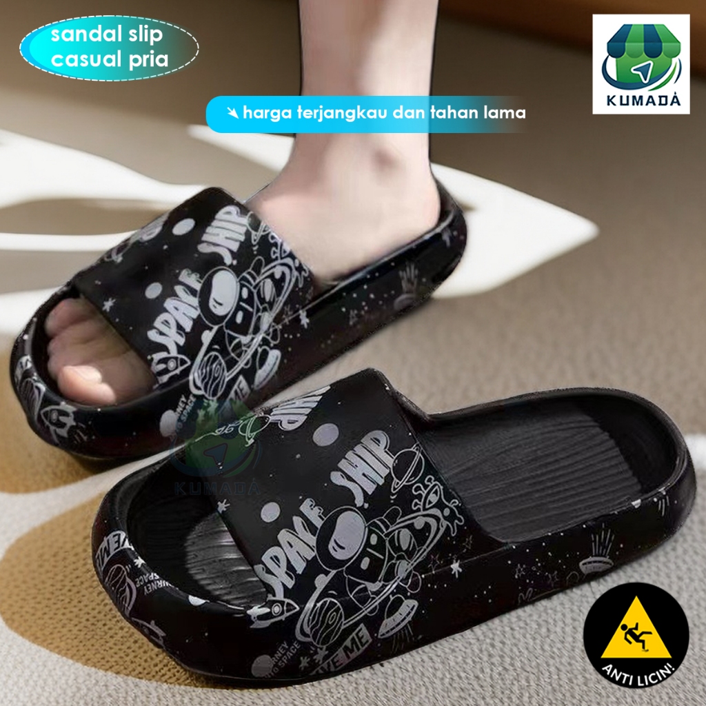 Jual Sandal Pria Sandal Selop Karet Sandal Pria Cassual Sandal Slop ...