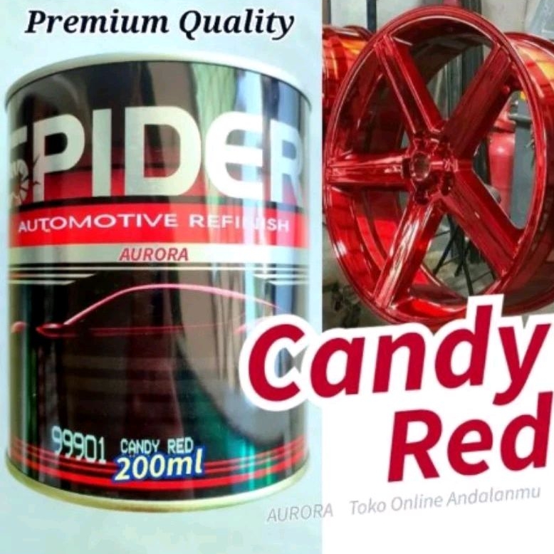 Jual Cat SPIDER 99901 Candy Tone Red 200ml Candytone Candy Merah ...
