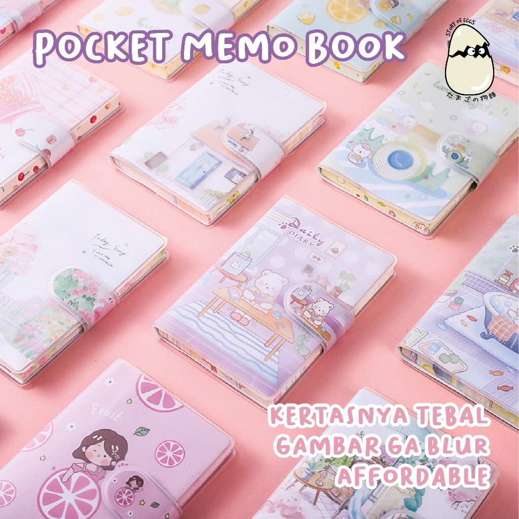 Jual A7 Mini Pocket Note Book Aesthetic Buku Catatan 80 lembar Notebook ...